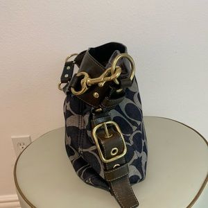 Coach | Bags | Coach Signature C Logo Large Leather Canvas Bag | Poshmark